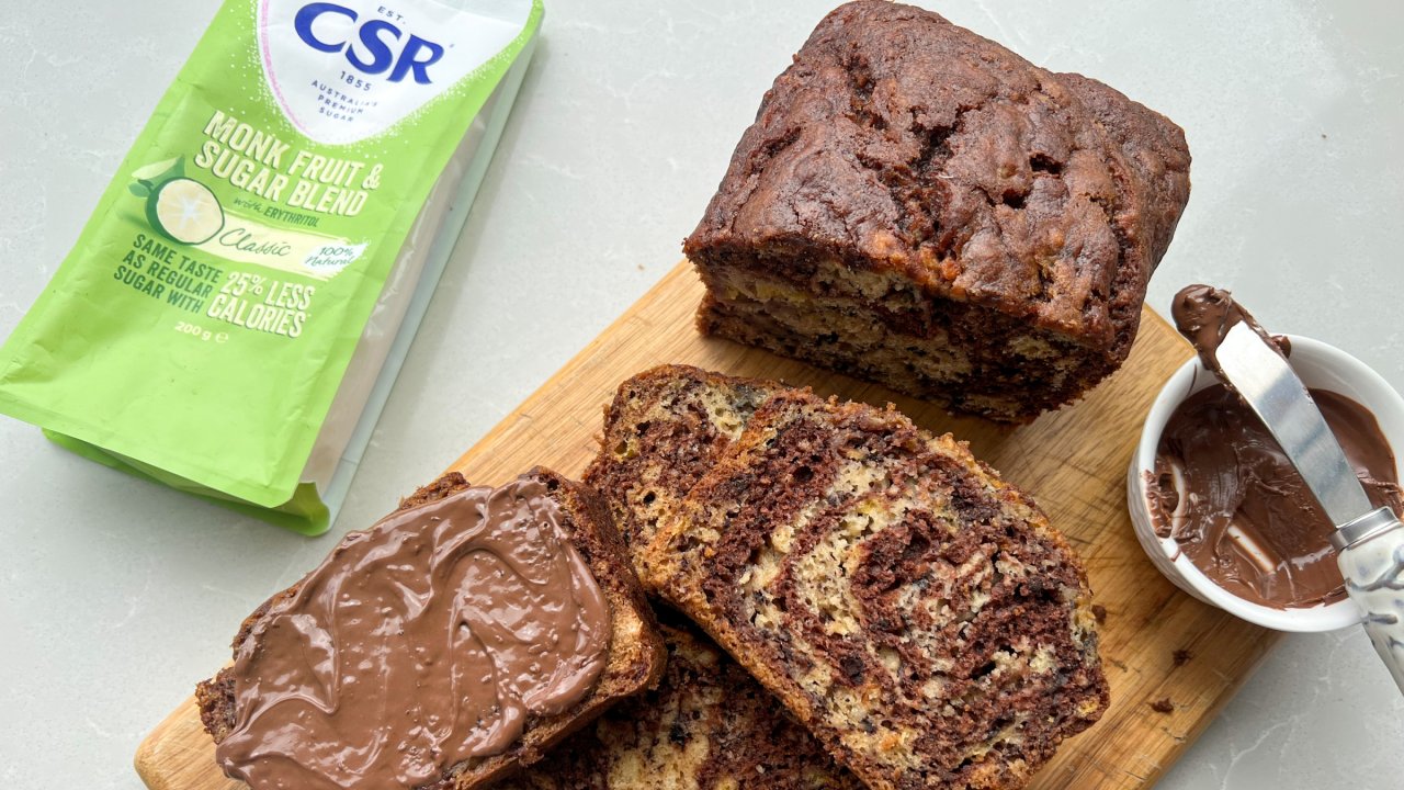 Marbled Banana Bread | CSR Sugar